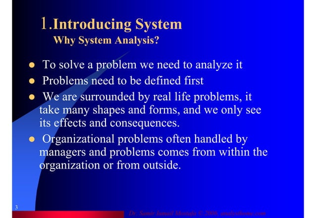 Systems Analysis | PPT