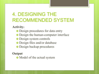 Systems analysis and design | PPTX