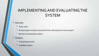 Systems analysis and design | PPTX