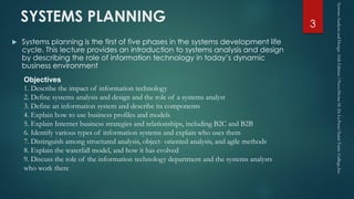Systems analysis and design lecture 1 | PDF