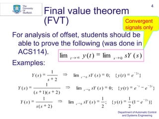 Systems Analysis & Control: Steady State Errors | PPTX