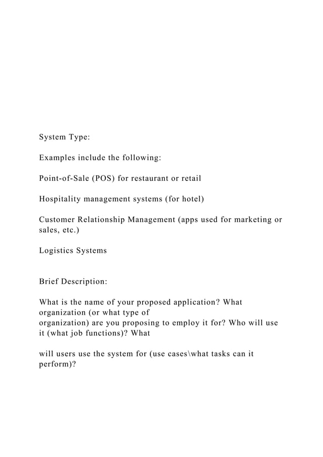 Systems Analysis & Design Proposal Las.docx | Operating Systems ...