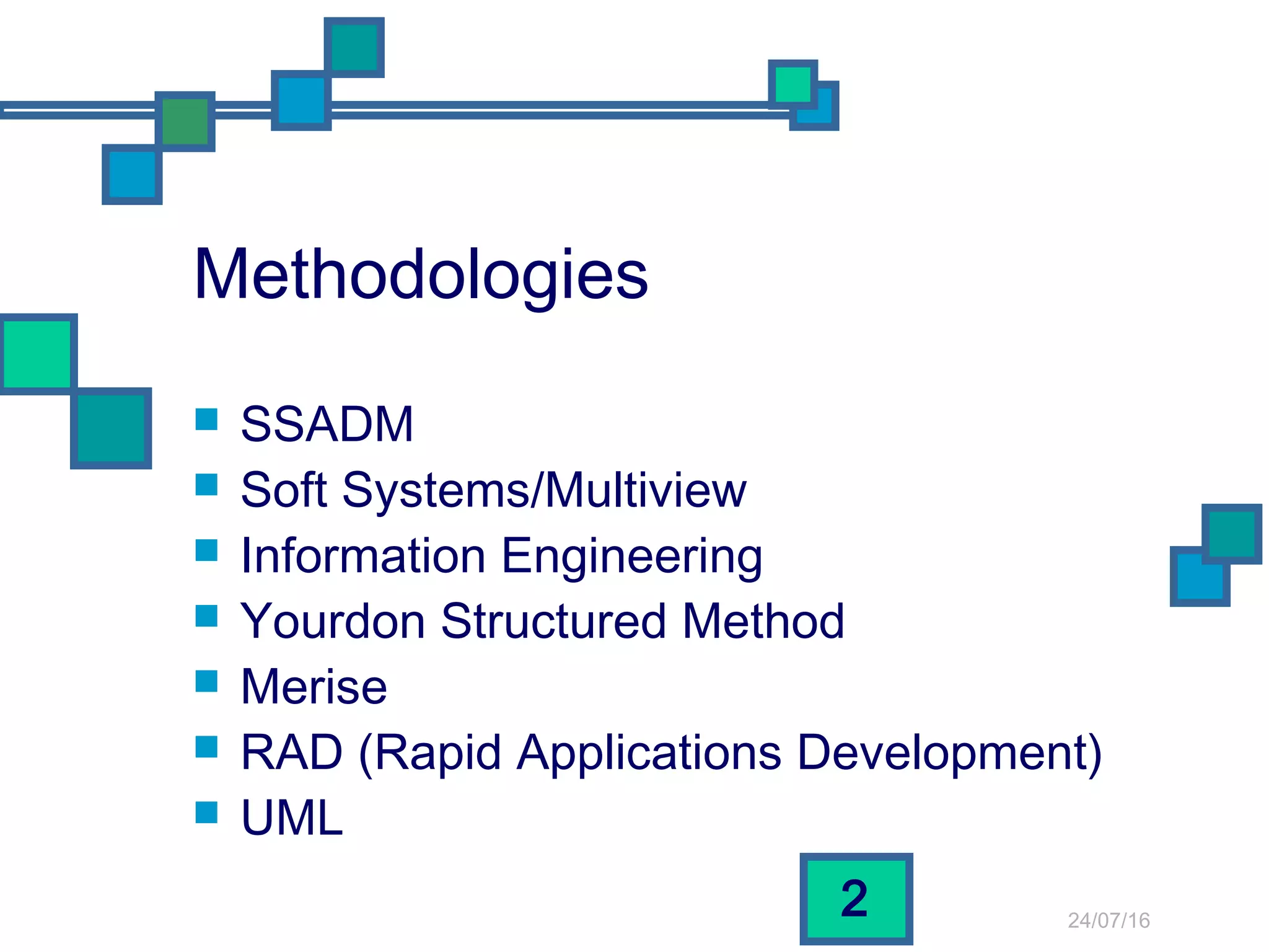 Systems analysis methodologies(white) | PPT