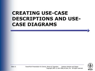 Systems Analysis Use Case Modeling OOD_ch06.ppt