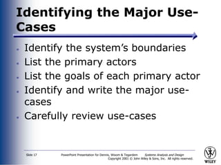 Systems Analysis Use Case Modeling OOD_ch06.ppt