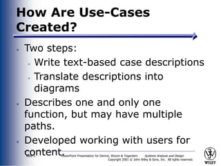 Systems Analysis Use Case Modeling OOD_ch06.ppt