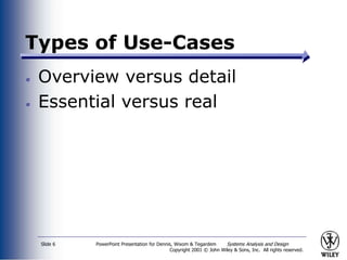Systems Analysis Use Case Modeling OOD_ch06.ppt