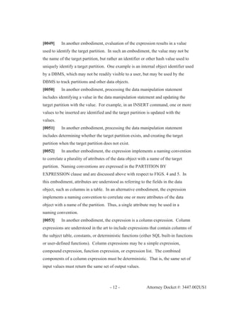 Dynamic partitioning in a relational database | PDF