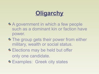 systemsandtypesofgovernment 2.ppt in international relations | PPT