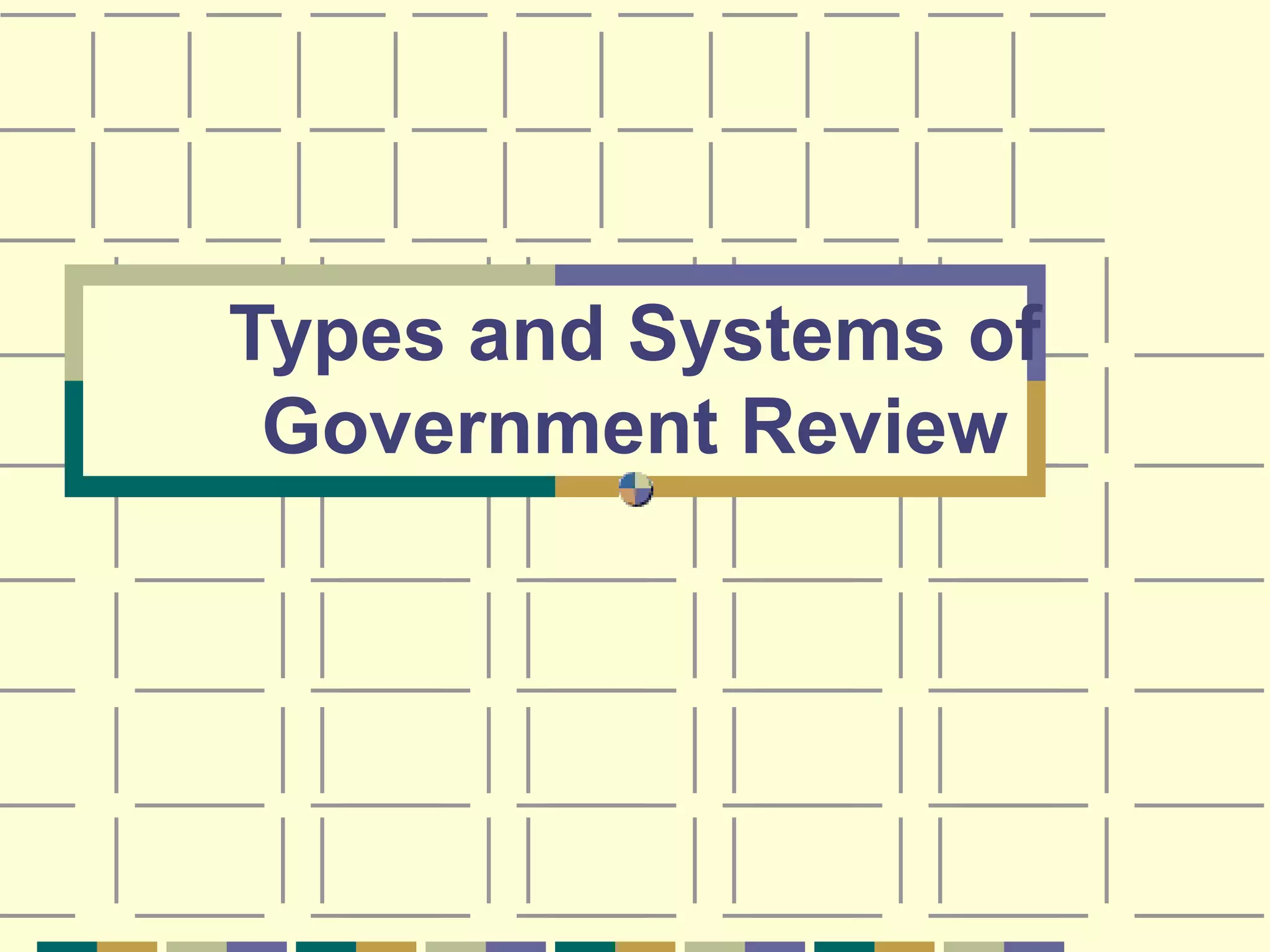 Systems and types of government review | PPT