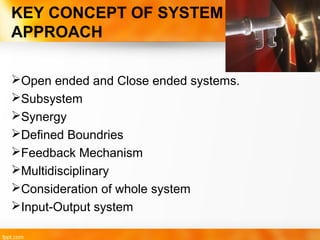 Systems approach to management | PPT