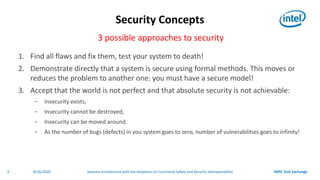 Systems architecture with the functional safety/security emphasis | PPTX