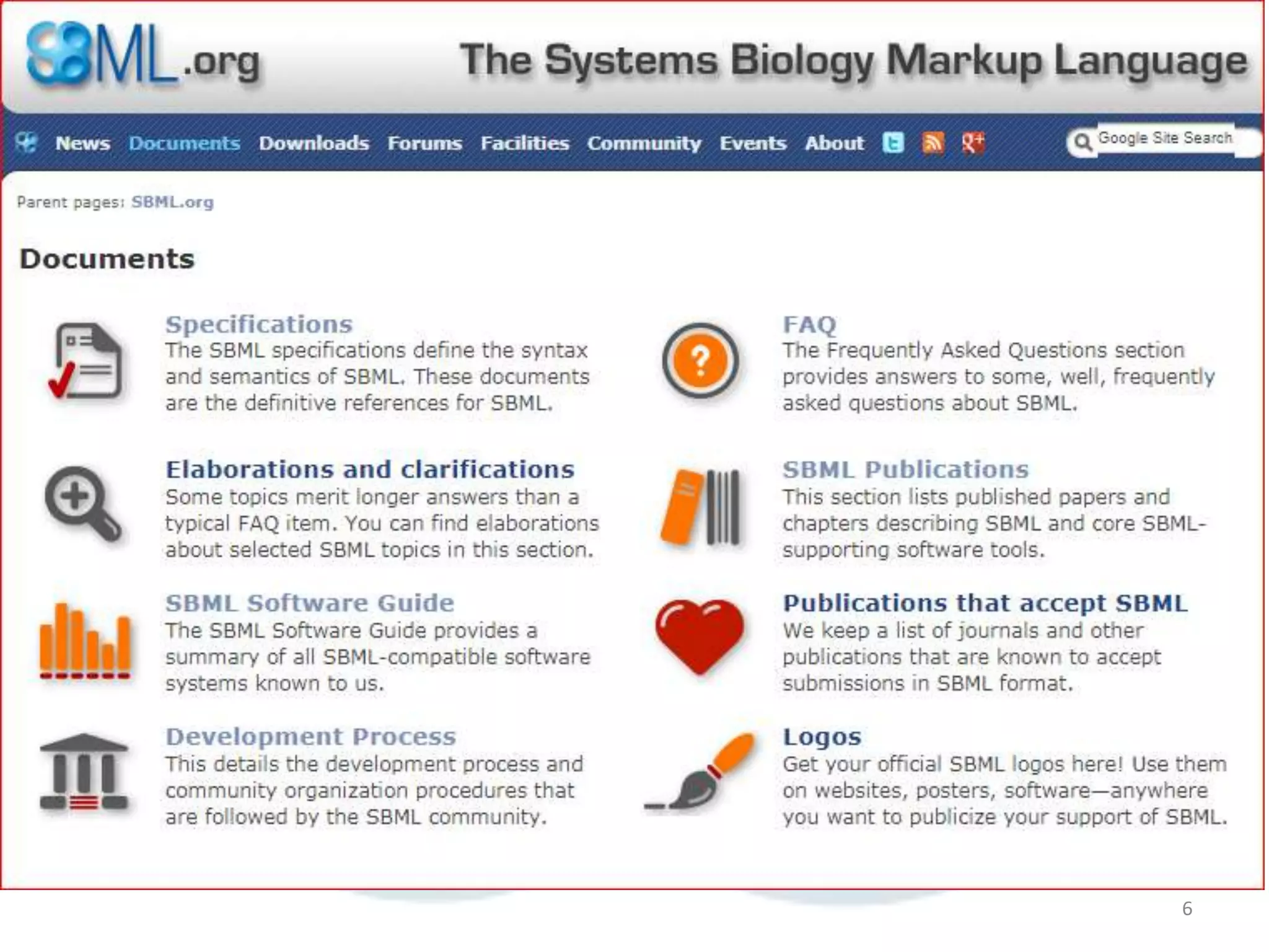SYSTEMS BIOLOGY MARKUP LANGUAGE.pptx | Chemistry | Science