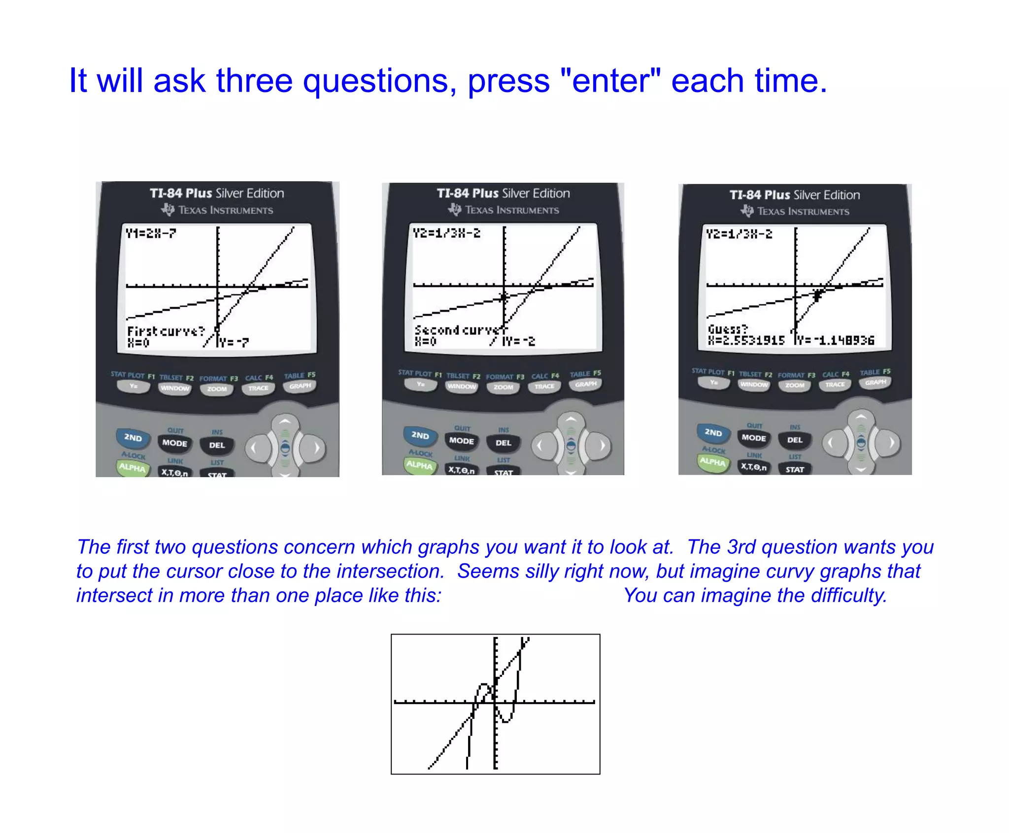 Systems by graphing calculator slides | PPTX