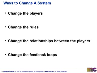 Systems Change Work | PPT