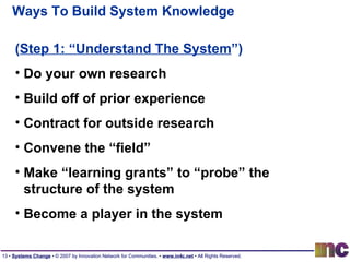 Systems Change Work | PPT