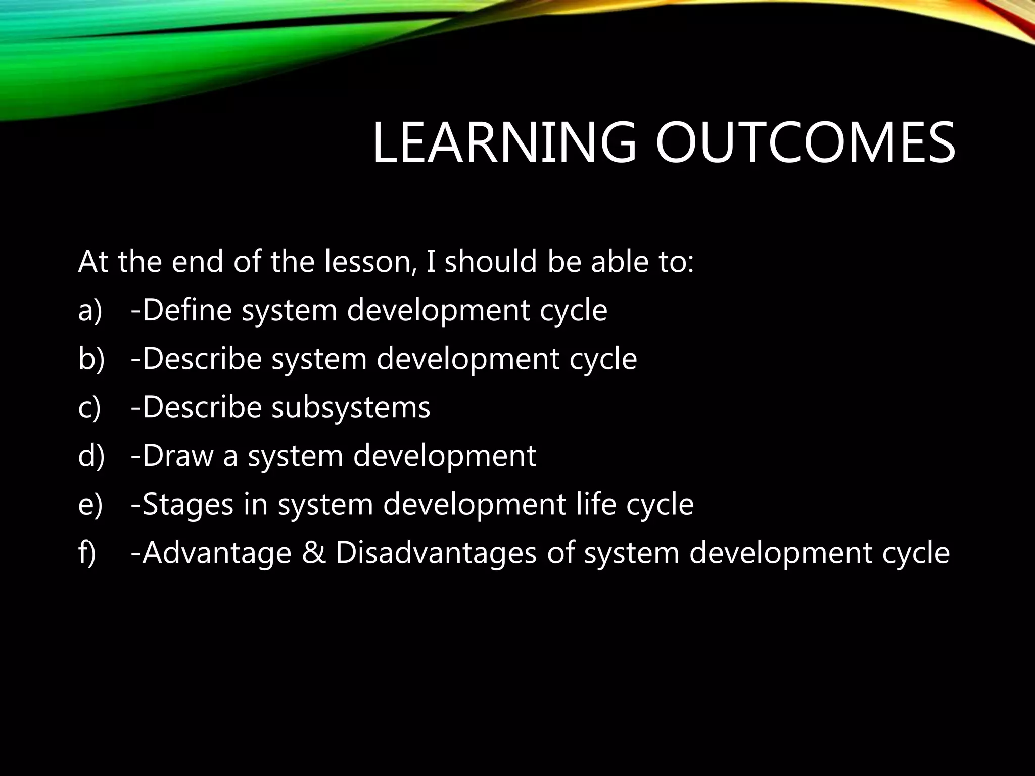 Systems development cycle | PPTX