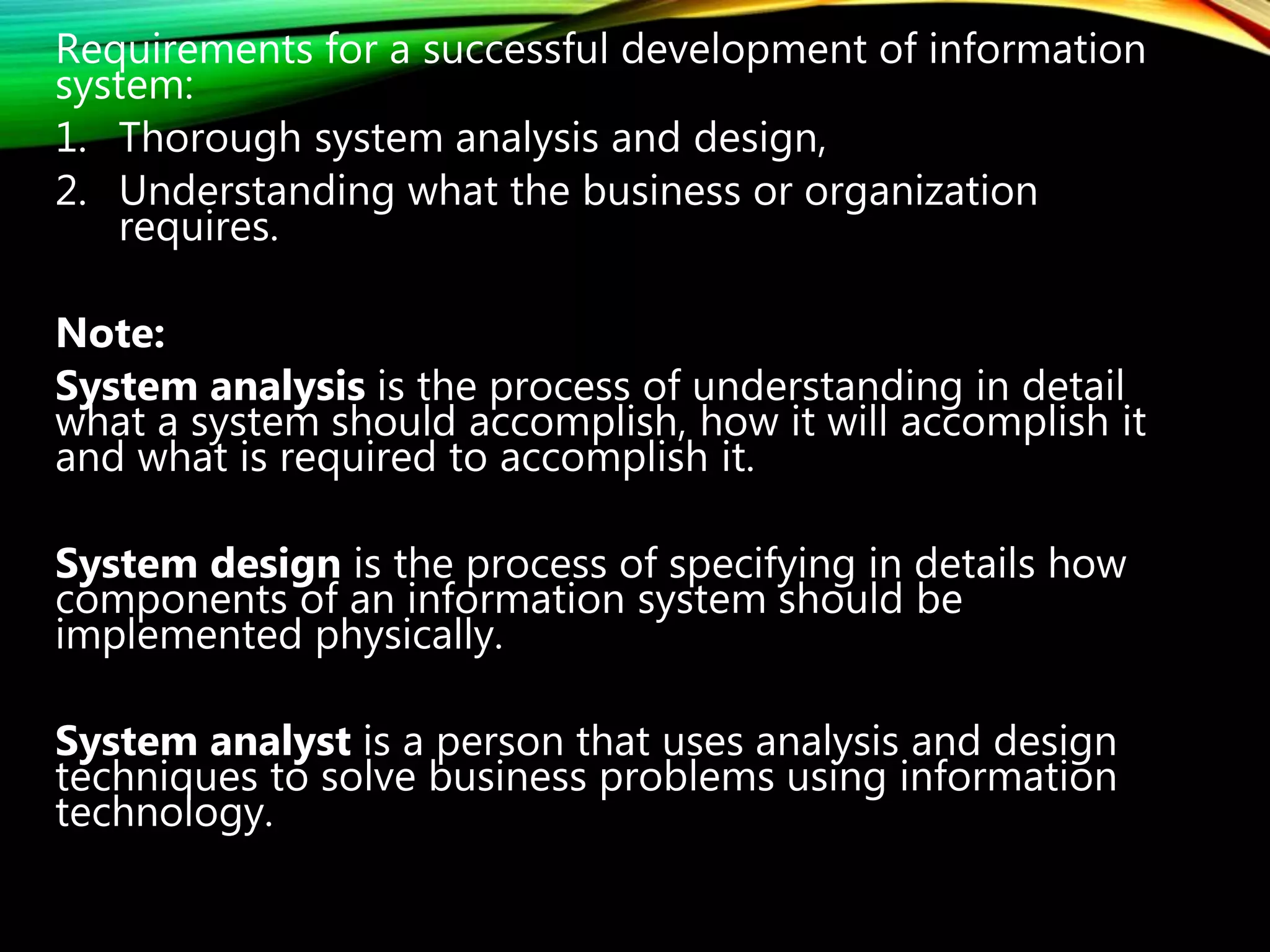 Systems development cycle | PPTX