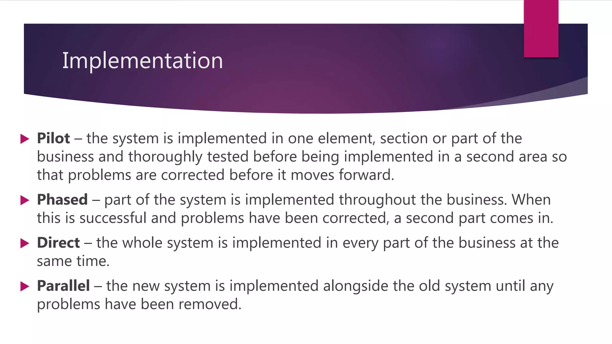 Systems Development Lifecycle Walkthrough (Cambridge Technical Level 3 IT) | PPTX