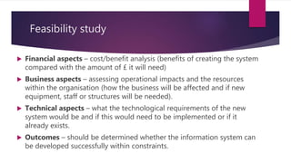 Systems Development Lifecycle Walkthrough (Cambridge Technical Level 3 ...