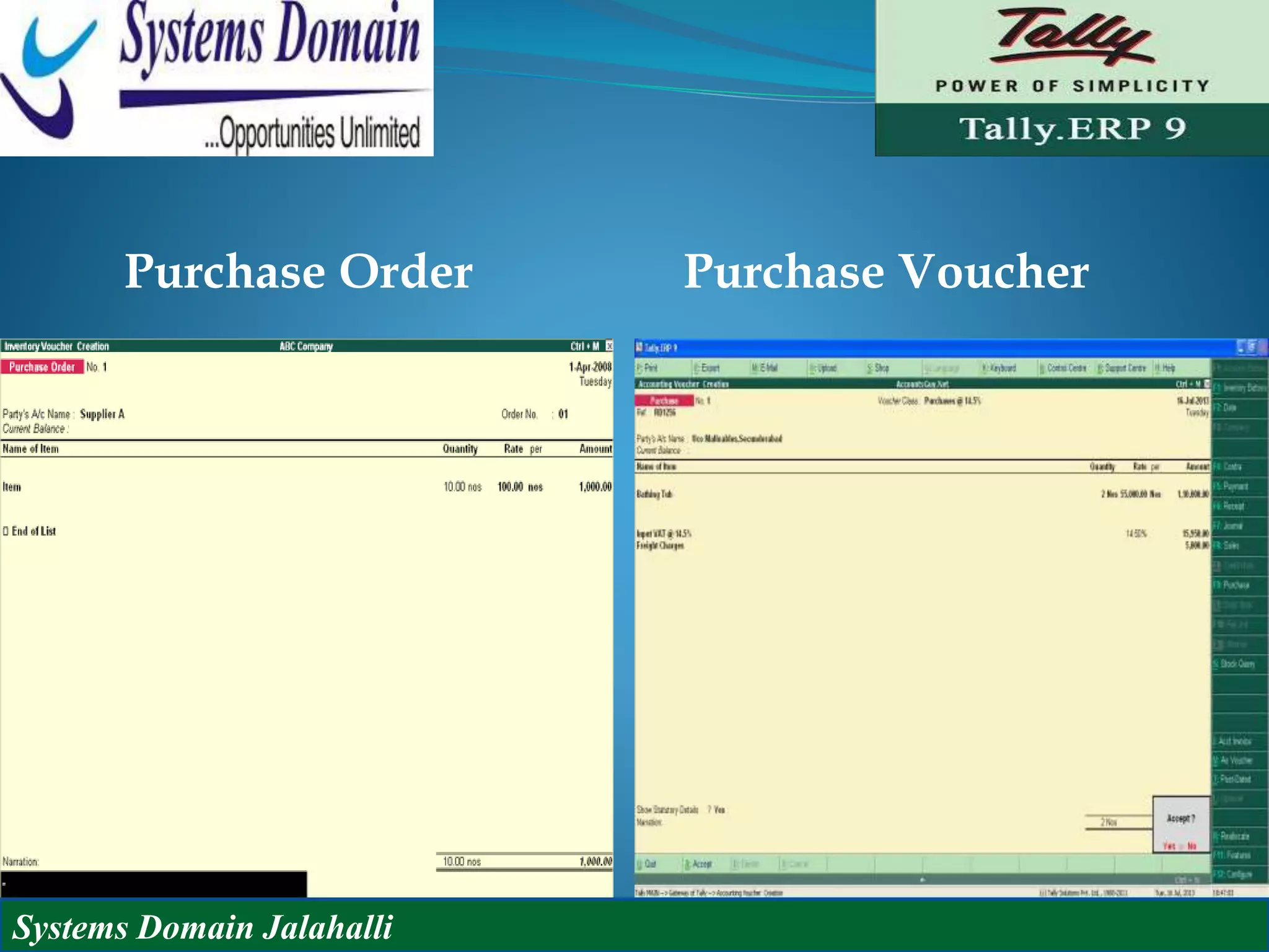 Tally ERP 9 ppt. | PPTX