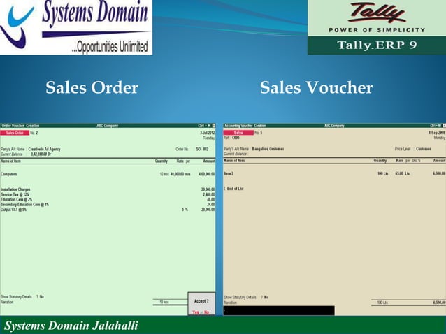 Tally ERP 9 ppt. | PPTX