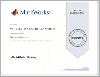 Systems Engineering Certificate - MathWorks | PPT