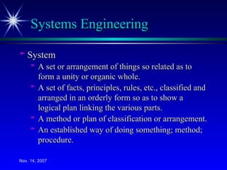 Systems Engineering - System Modeling.ppt