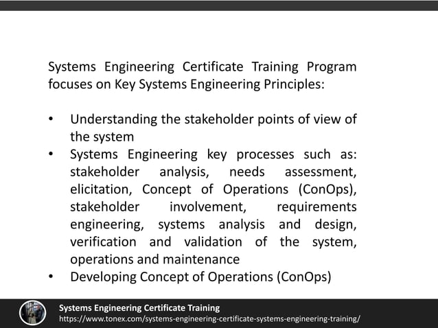 Systems Engineering Professional Certification, Systems Engineering ...
