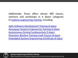 Systems Engineering Professional Certification, Systems Engineering ...
