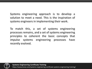 Systems Engineering Professional Certification, Systems Engineering ...