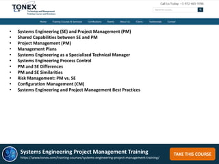 Systems Engineering Project Management Training | PPT