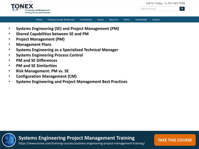 Systems Engineering Project Management Training | PPT