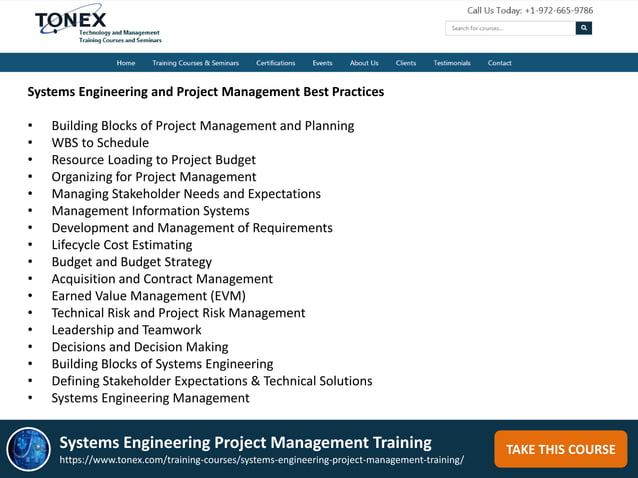 Systems Engineering Project Management Training | PPT