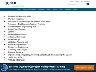 Systems Engineering Project Management Training | PPT