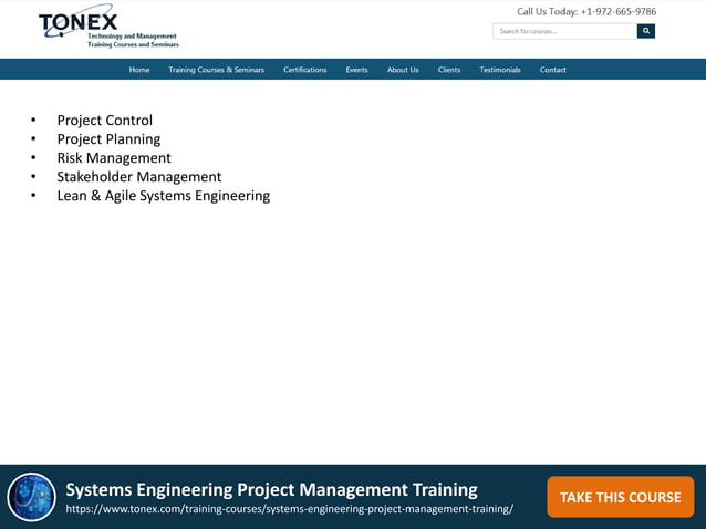 Systems Engineering Project Management Training | PPT
