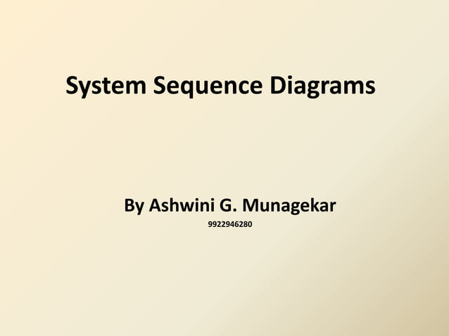 System Sequence Diagrams.pdf | Programming Languages | Computing