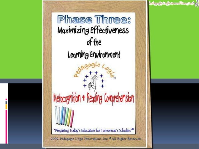 Systems For Effective Classroom Facilitation (Phase Iii Metacognition ...