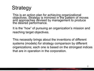 Systems for strategy comparison | PPT