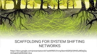 LLC Webinar Series | Scaffolding for System Shifting Networks | PPT