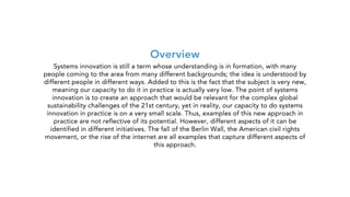 Systems_Innovation_Guide – Systems Thinking | PDF