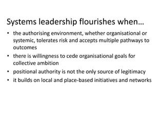 Systems leadership | PPTX