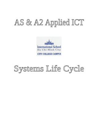 Systems Lifecycle workbook | DOC | Computing | Technology & Computing