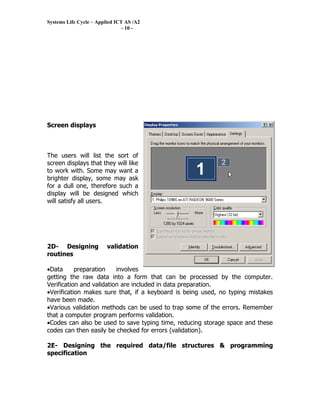 Systems Lifecycle workbook | DOC | Computing | Technology & Computing