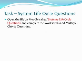 Systems Life Cycle | PPTX