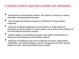 Systems medicine | PPTX