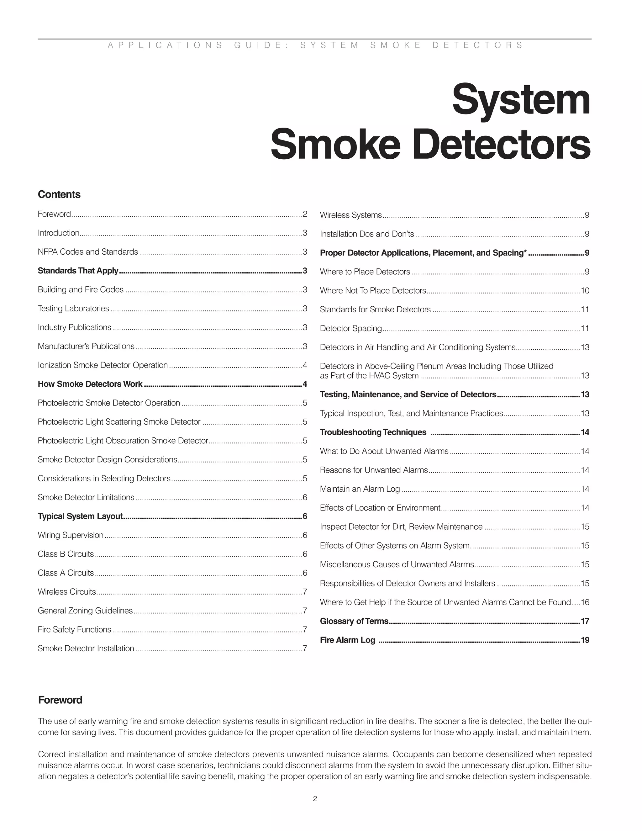 System smoke detectors_appguide_spag91 | PDF