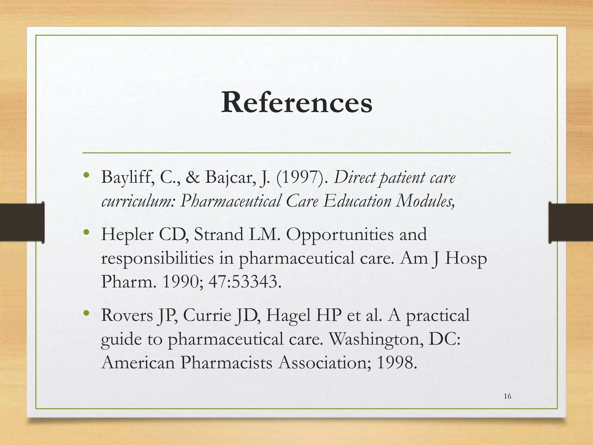Systems of documentation and record keeping in clinical pharmacy | PPTX