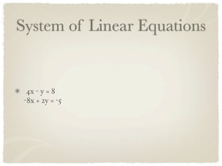 Systems of equations | PPT