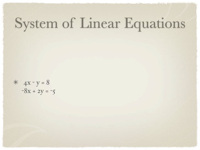 Systems of equations | PPT
